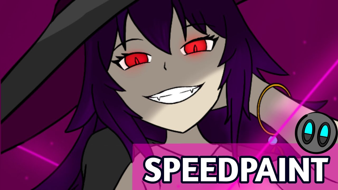 [OC] PURPLE WITCH (ARA FACE) | [SpeedPaint IbisPaint X] - YouTube