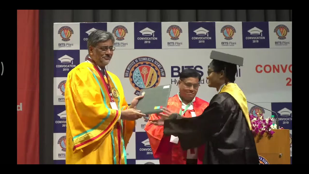 Receiving Master's Degree from BITS, Pilani during Convocation 2019 ...