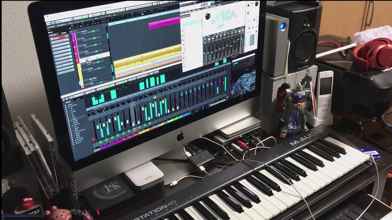 Produce new songs using iMac and cubase - YouTube