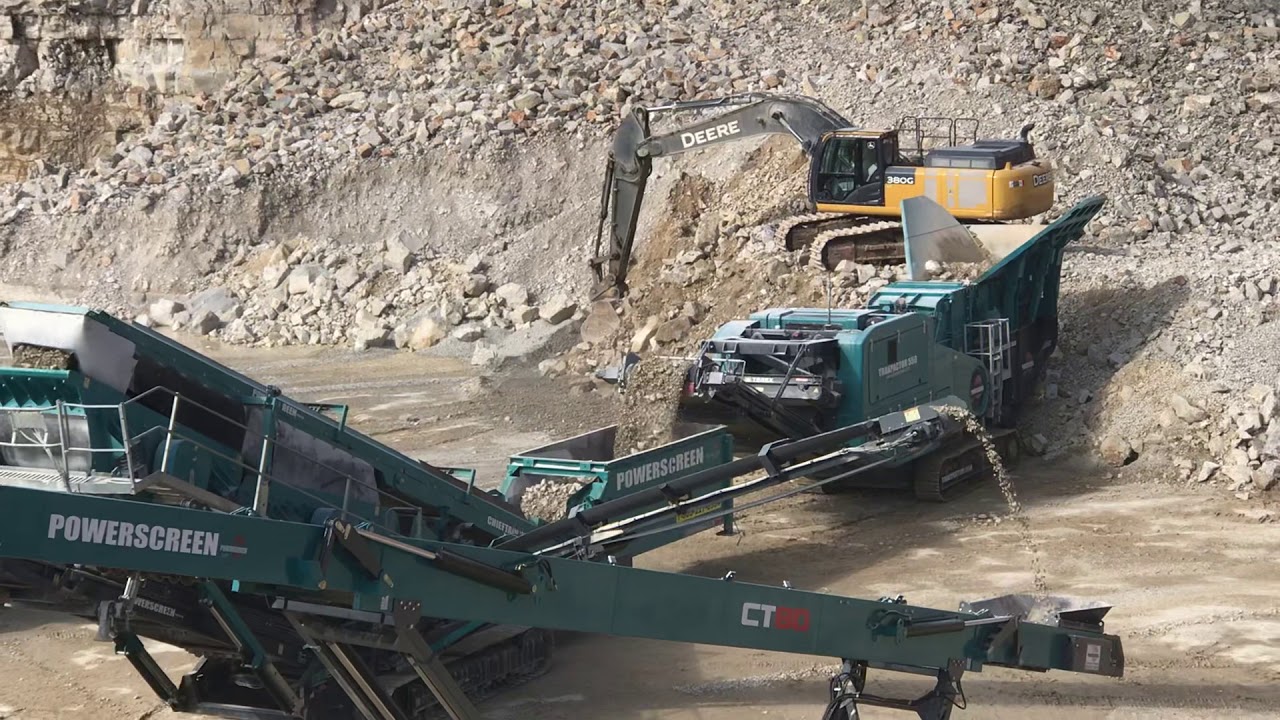 Powerscreen Trakpactor 550 Impactor , Ch1700 3 Deck, CT80 Track stacker ...