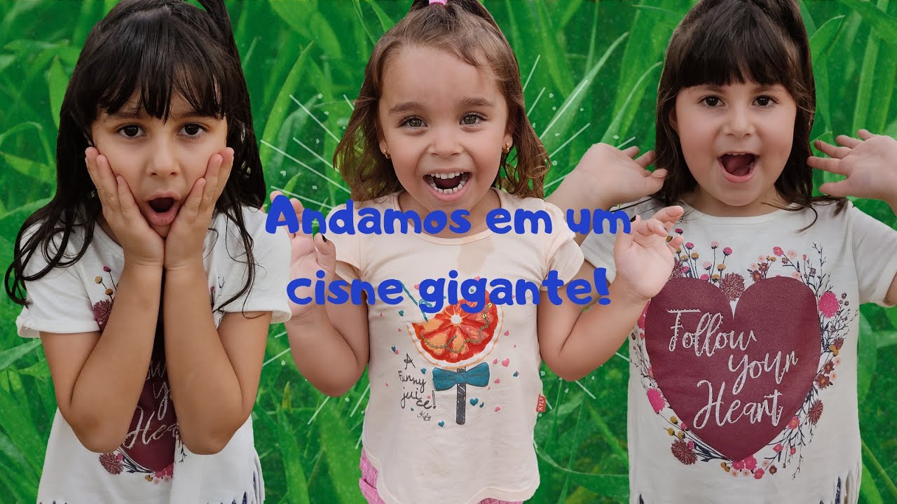 ANDAMOS EM UM CISNE GIGANTE! *brincamos muito* (we walk on a giant swan ...