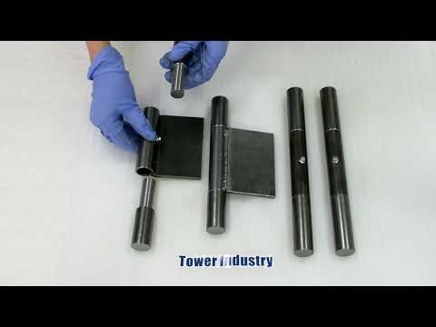 Trailer ramp door hinge - YouTube