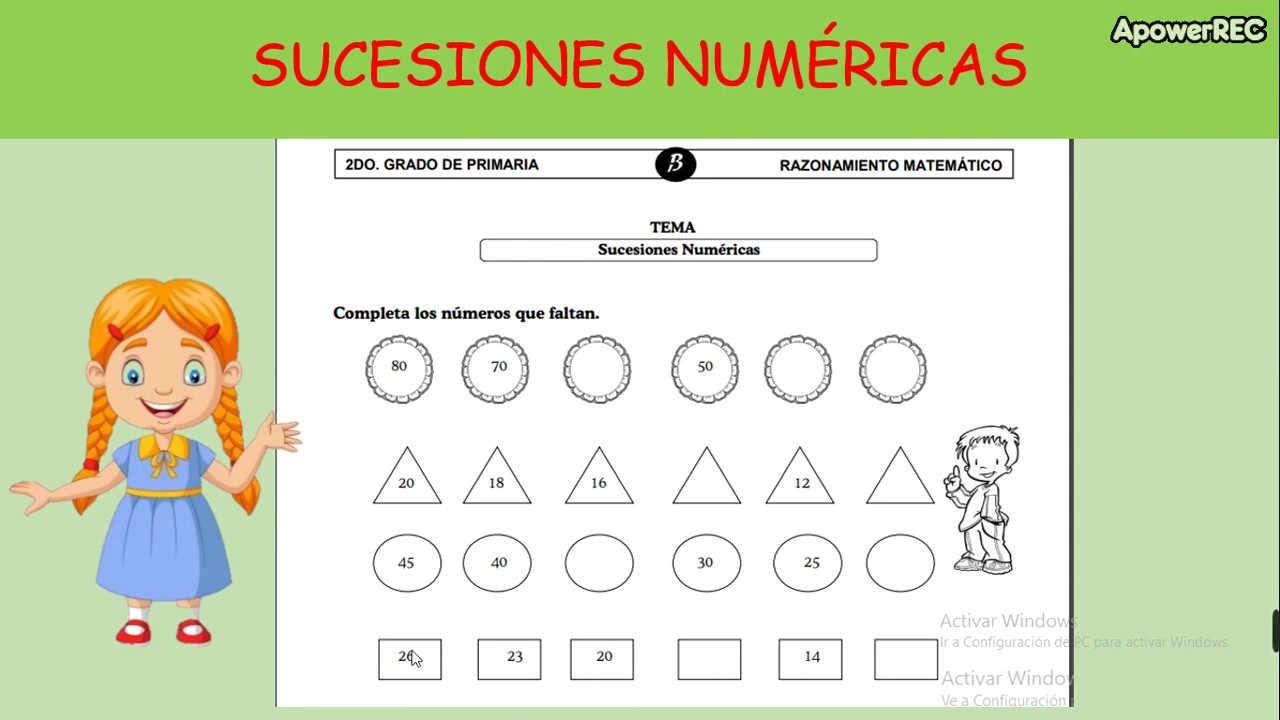 SUCESIONES SIMBÓLICAS Y NUMÉRICAS - PARTE 5 - YouTube