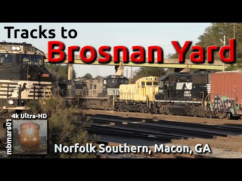 [7G][4k] Norfolk Southern Trains on Tracks to Brosnan Yard in Macon, GA 11/09/2019 - YouTube
