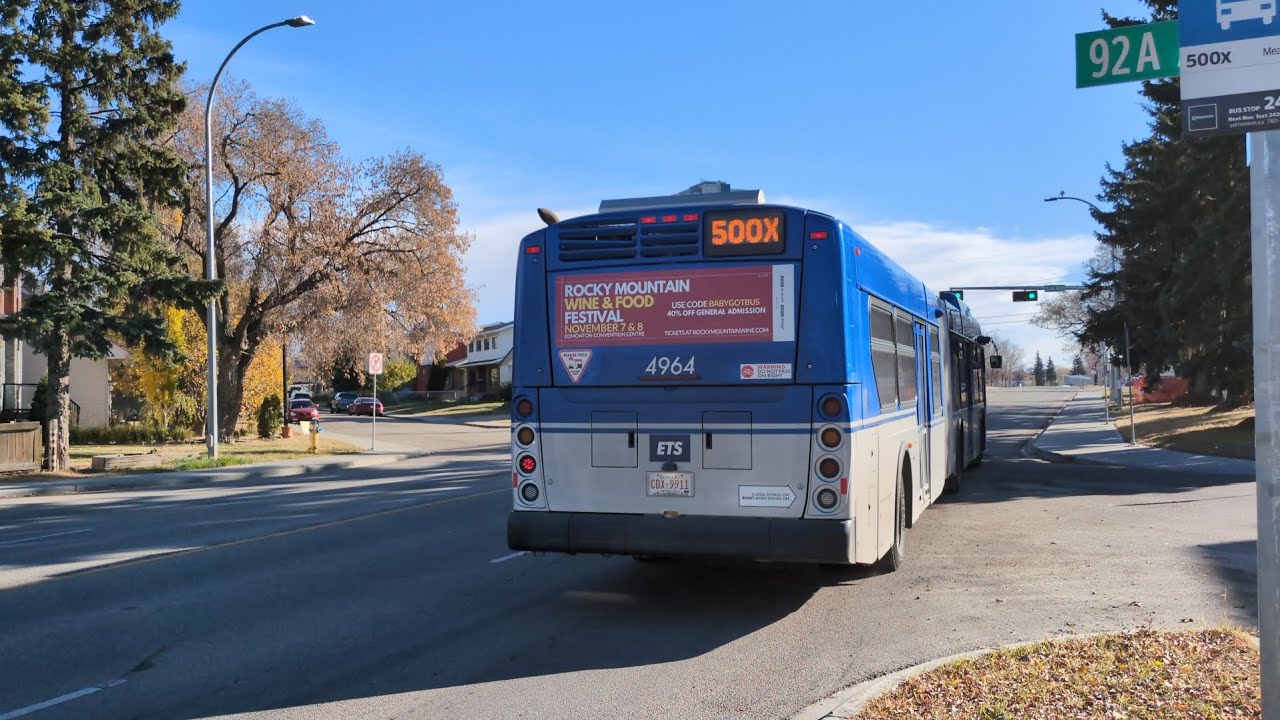 ETS Bus 2019/20 New Flyer XD60 #4964 On 500X Meadows Express - YouTube