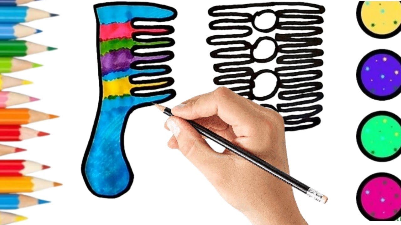 How to Draw Hair Comb Drawing Easy | Drawing for Beginners - YouTube