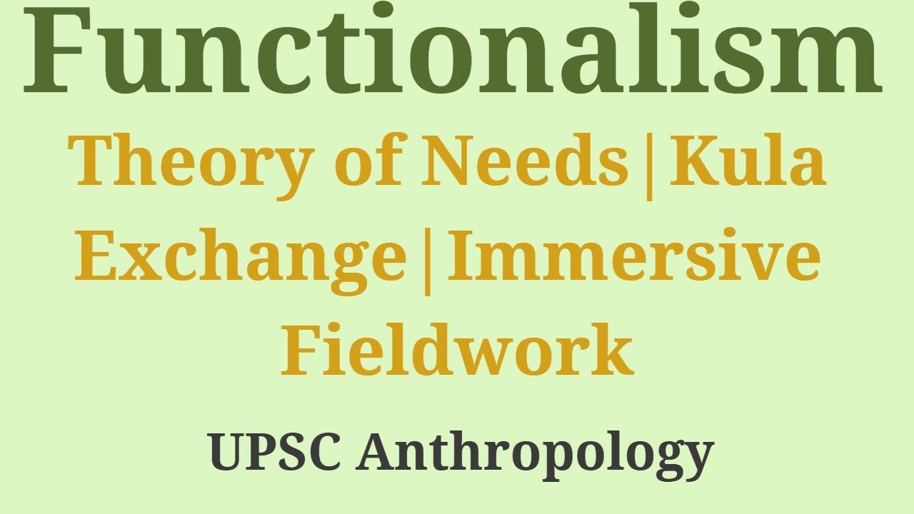 Functionalism Malinowski | Organic Analogy, Kula Ring & Needs Theory ...