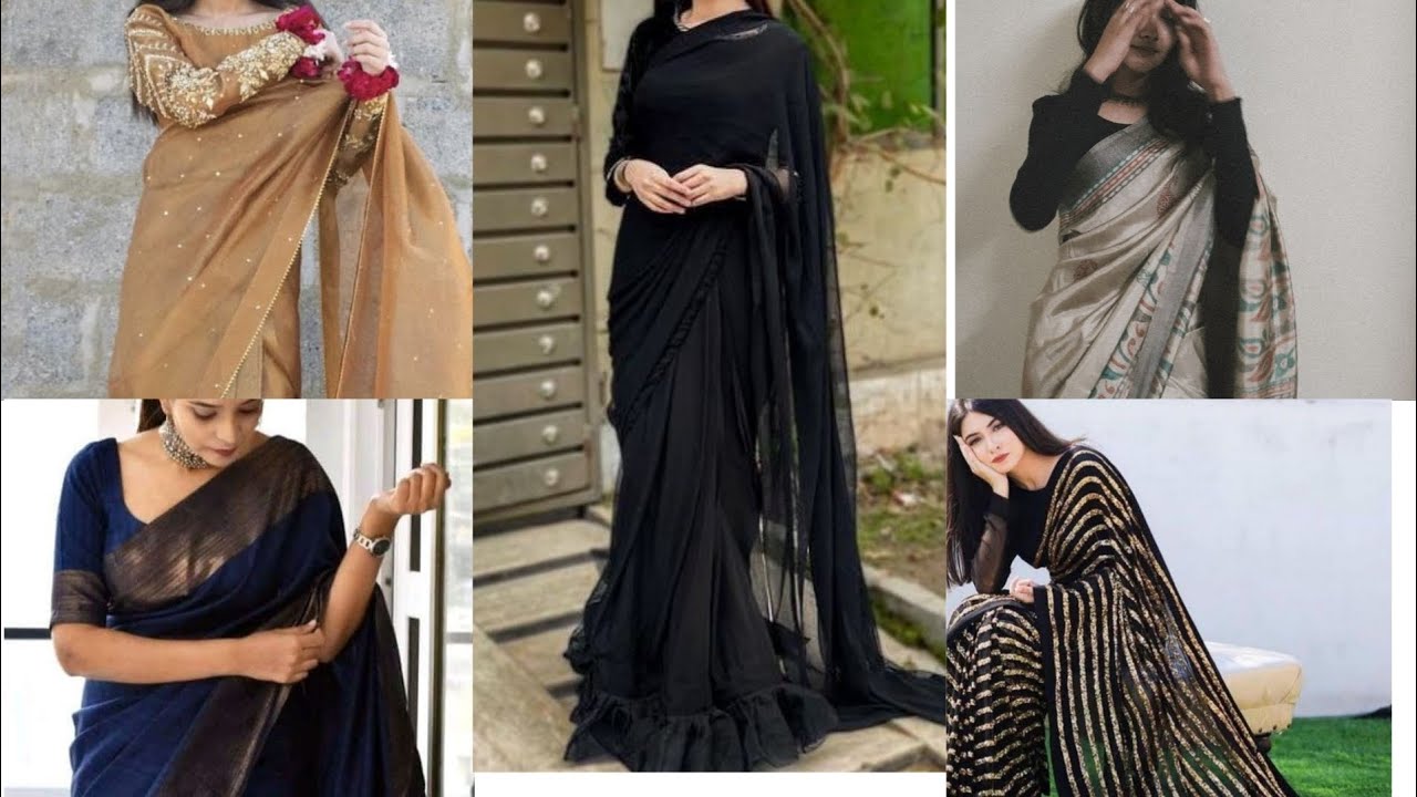 The most beautiful sari design|| party sari ideas||Newly incoming sari ...