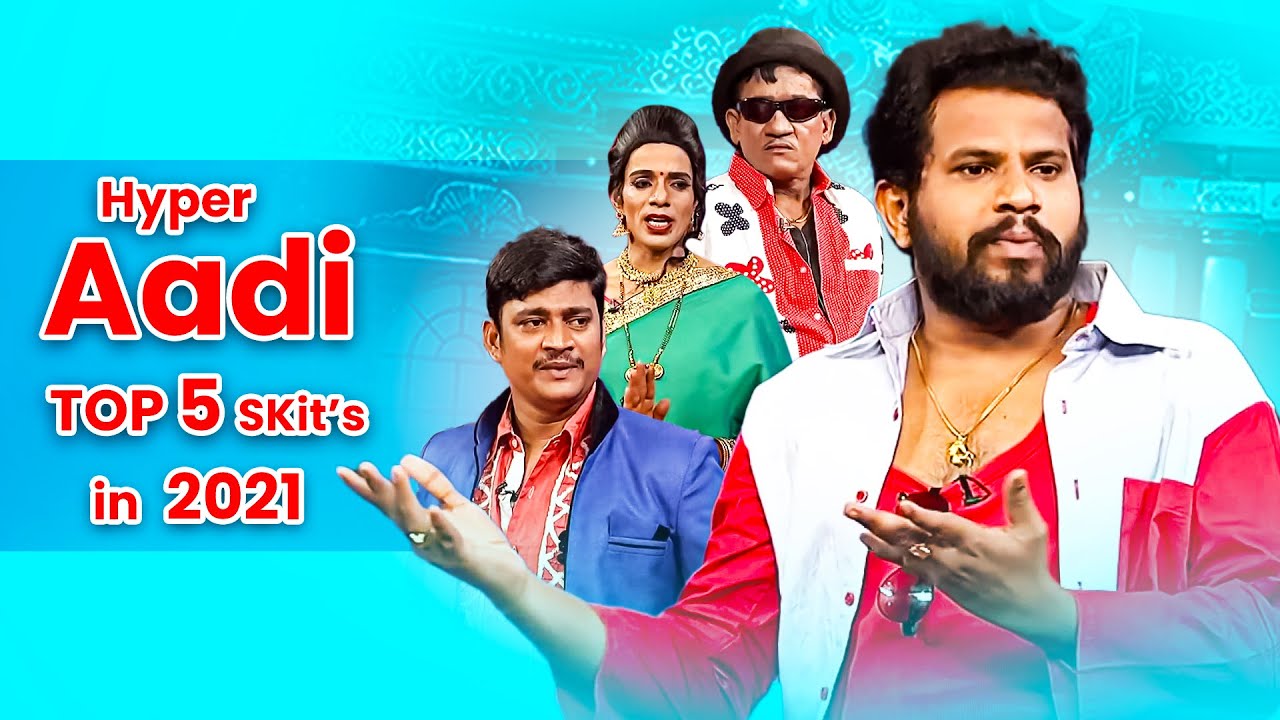 Hyper Aadi Top 5 Skits in 2021 | Jabardasth | 12th October 2023 | Hyper Aadi, Naga Babu, Roja ...