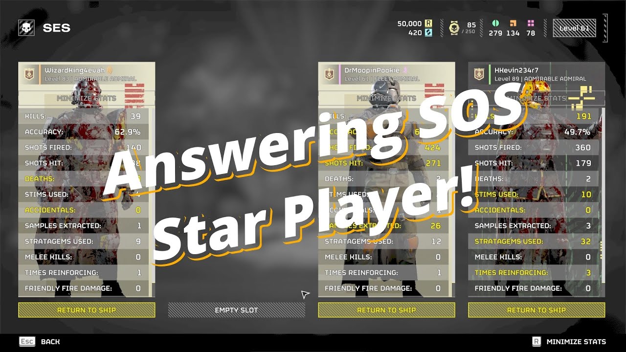 Helldivers 2 Answering SOS Difficulty 9. FOR DEMOCRACY!!!! - YouTube