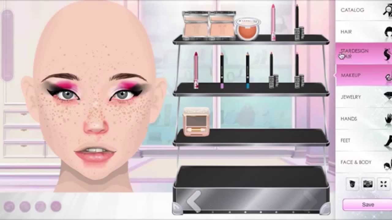 stardoll makeup tutorial party doll makeup - YouTube