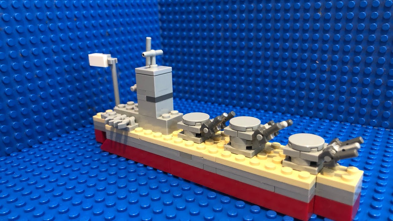 Micro Lego HMS Rodney tutorial - YouTube