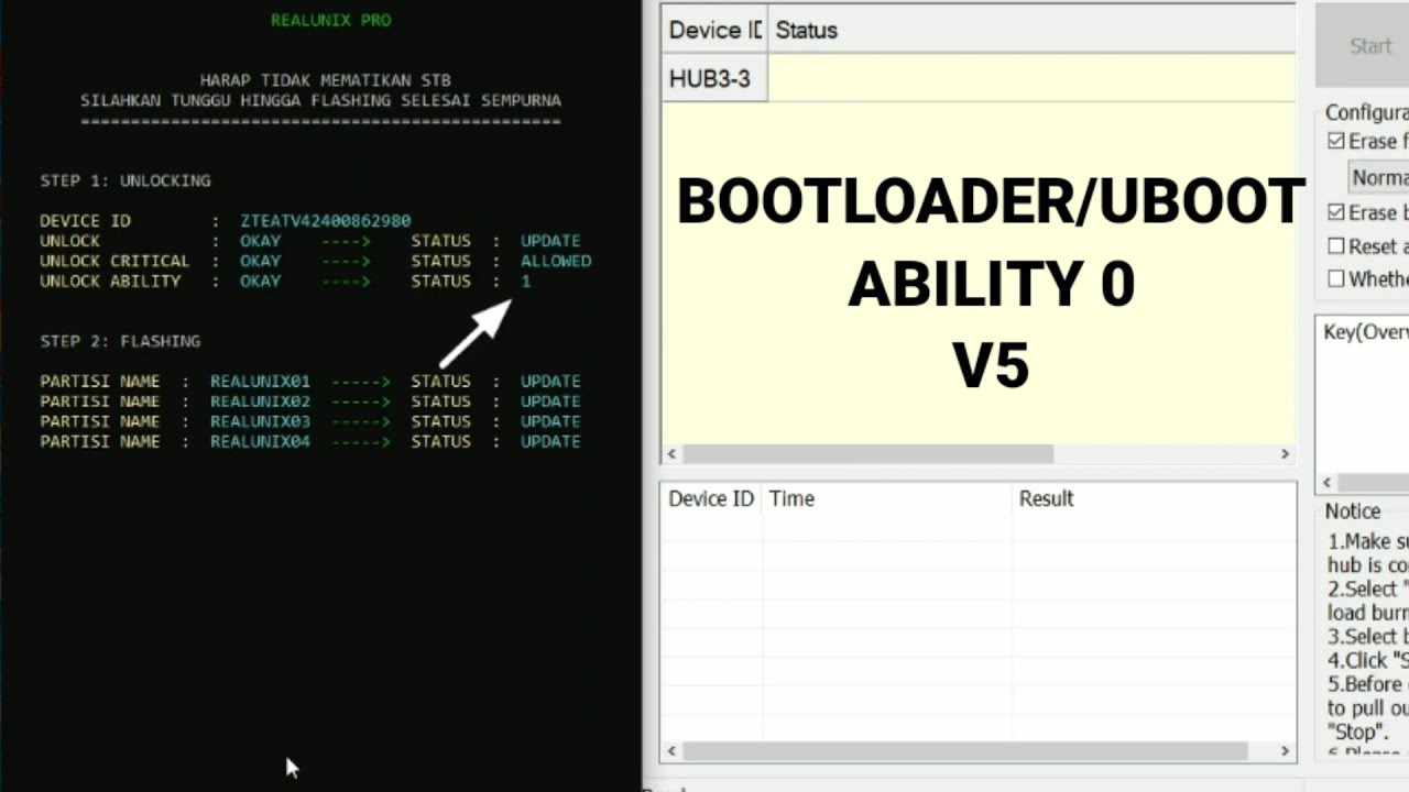 bootloader stb b860h v5 || ota juli 2022 untuk mengatasi ability 0 - YouTube