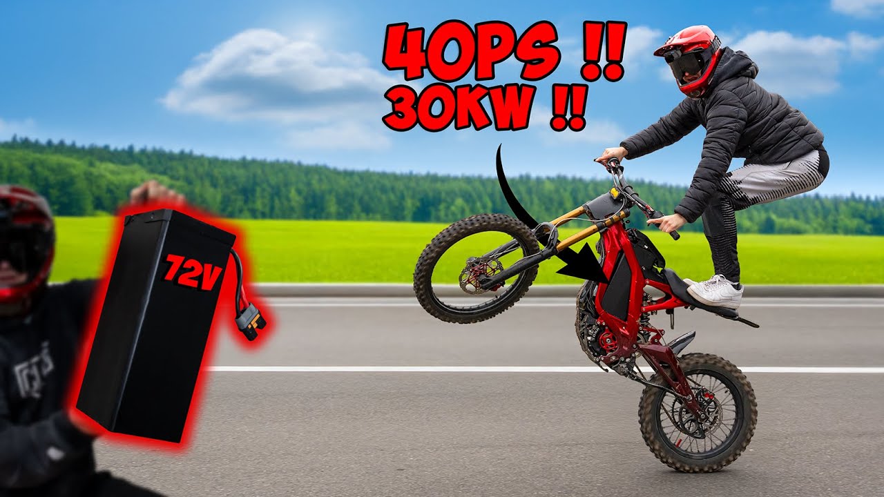 Surron X hat 583% mehr POWER!!! || Stärkster 72V Akku der Welt Test ...