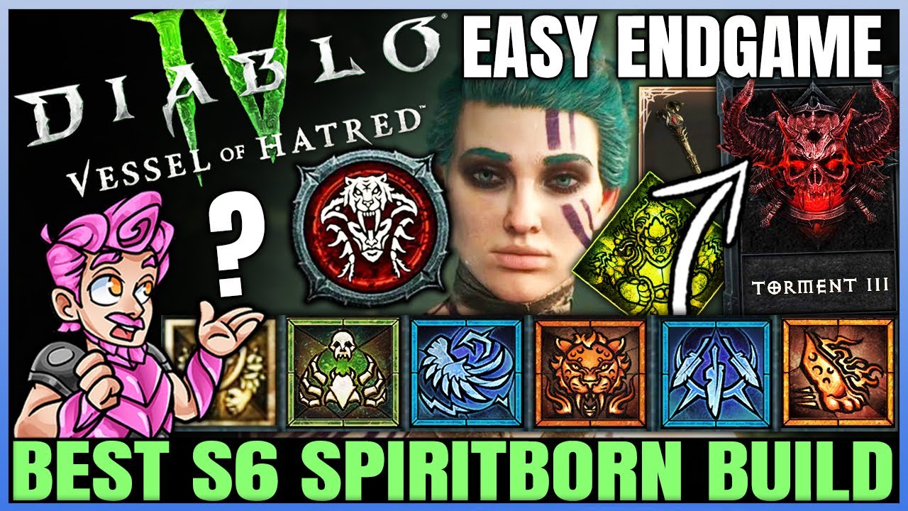 Diablo 4 - Best S6 Highest Damage Spiritborn Build Guide - Easy FAST ...