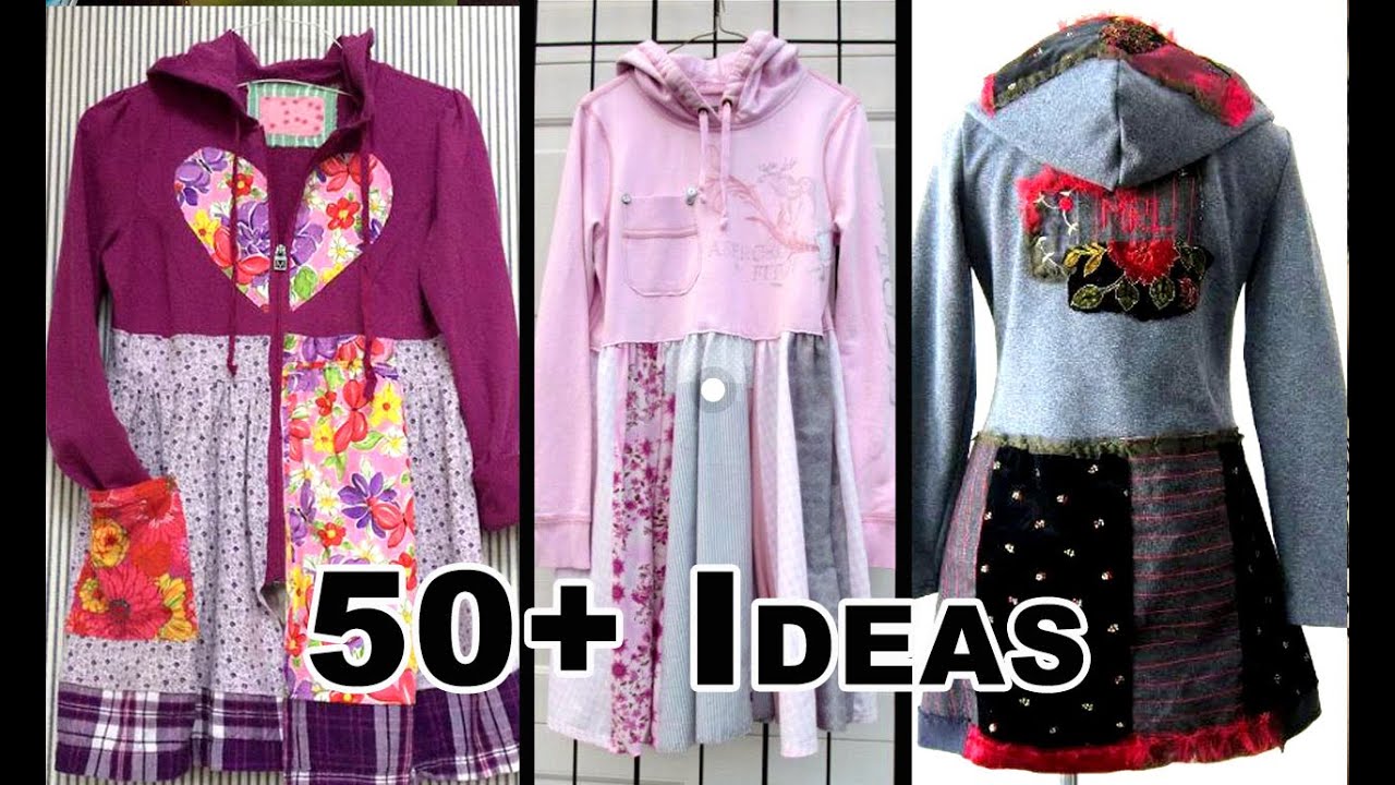 50+ Ideas to Upcycle Sweatshirts into New Styles | ep 6 - YouTube