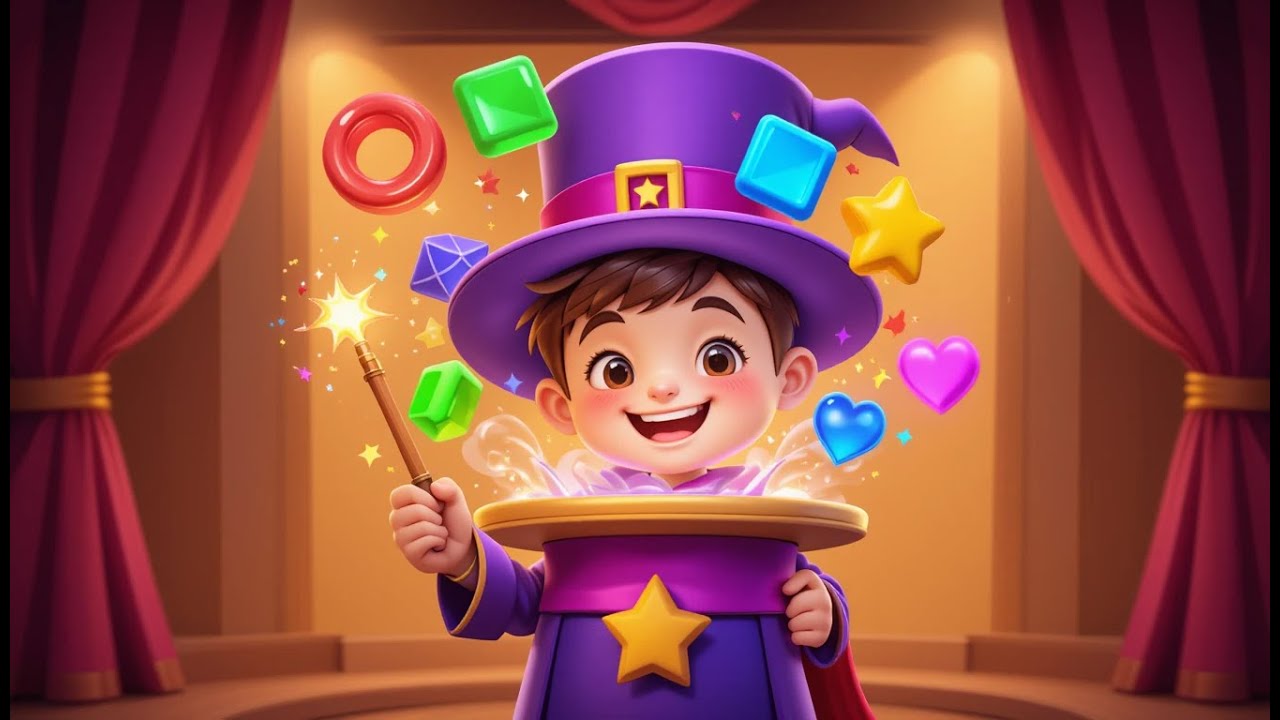Magic Shapes Trick for Kids 🎩 | Learn Shapes with Fun Magic Show ...