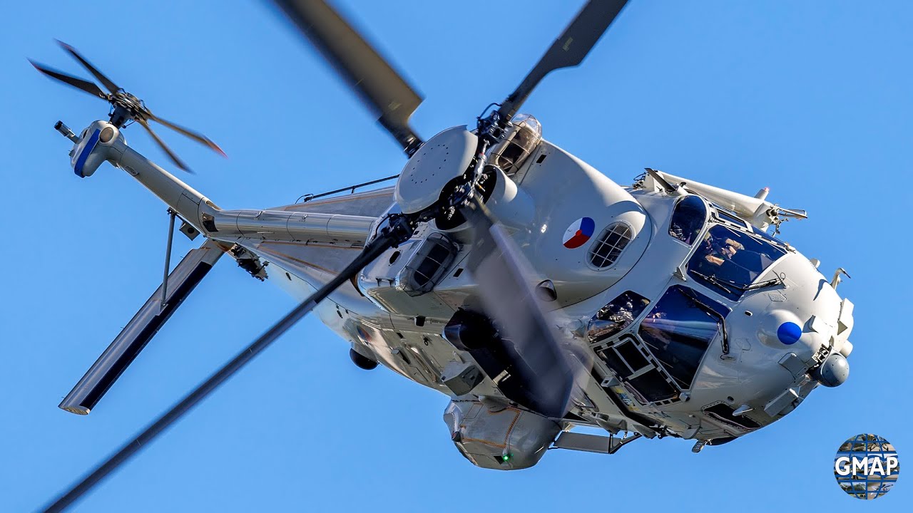 Dutch Helicopter Command NH-90 performing in the Port of Rotterdam # ...