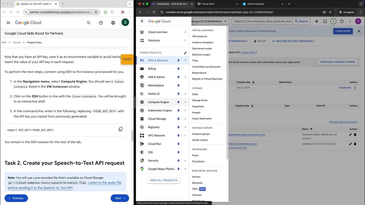Speech to Text API Qwik Start - YouTube