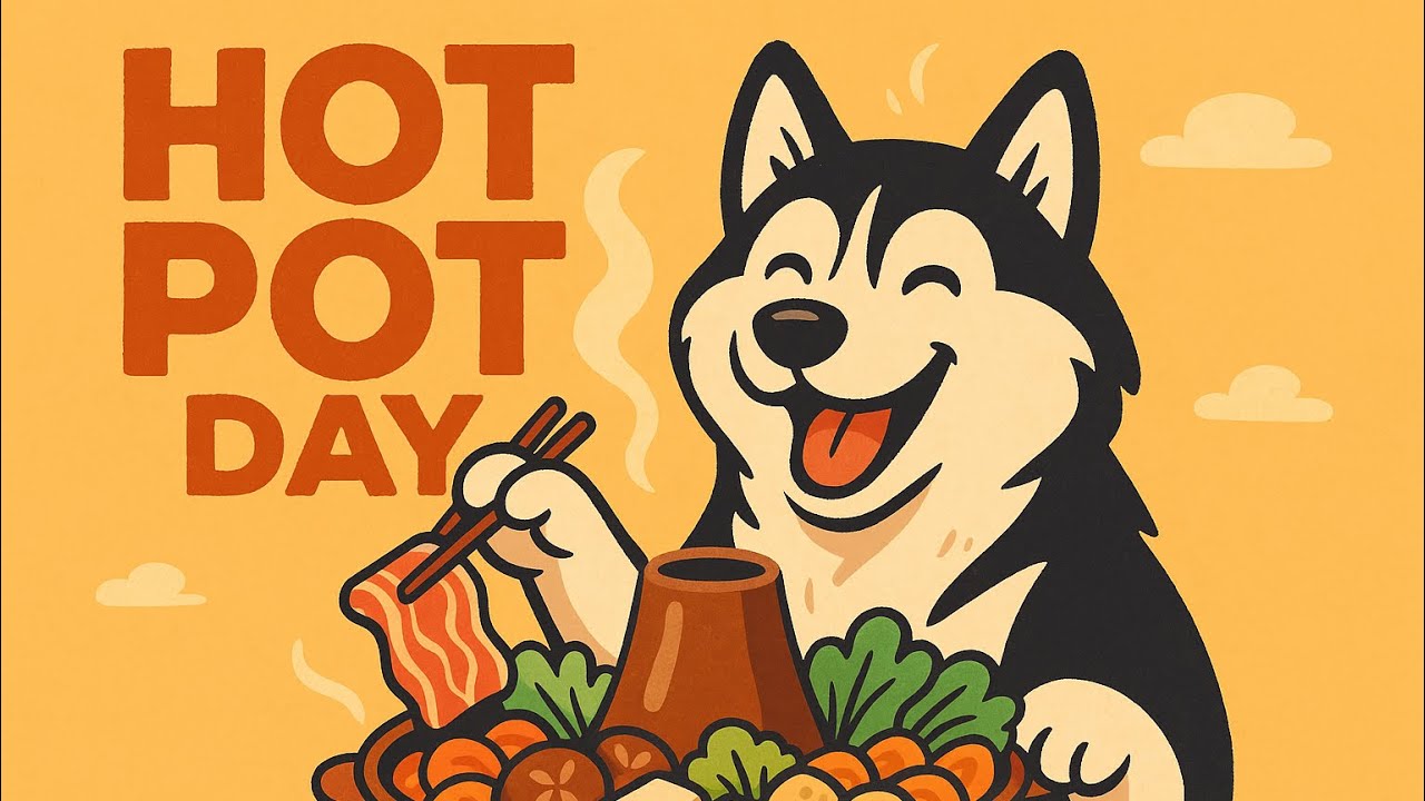 Husky dog Hot pot day #dogs #husky #huskies #huskydog #trendingnow #yt ...
