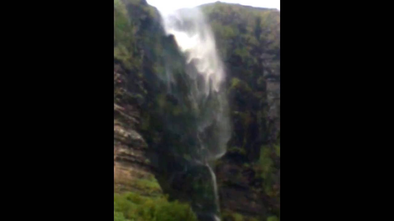 The Devil's Chimney waterfall Sligo Ireland - YouTube