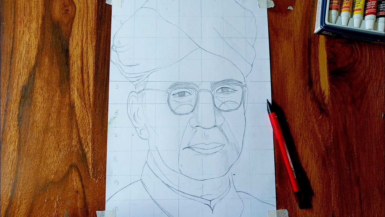 How To Draw Sarvepalli Radhakrishnan Step By Step ।। The Creative ...