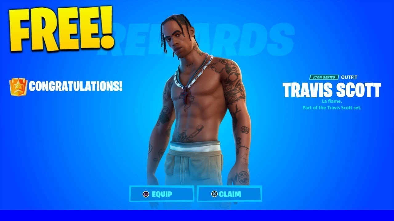 COME AVERE LA SKIN TRAVIS SCOTT SU FORTNITE😱 - YouTube