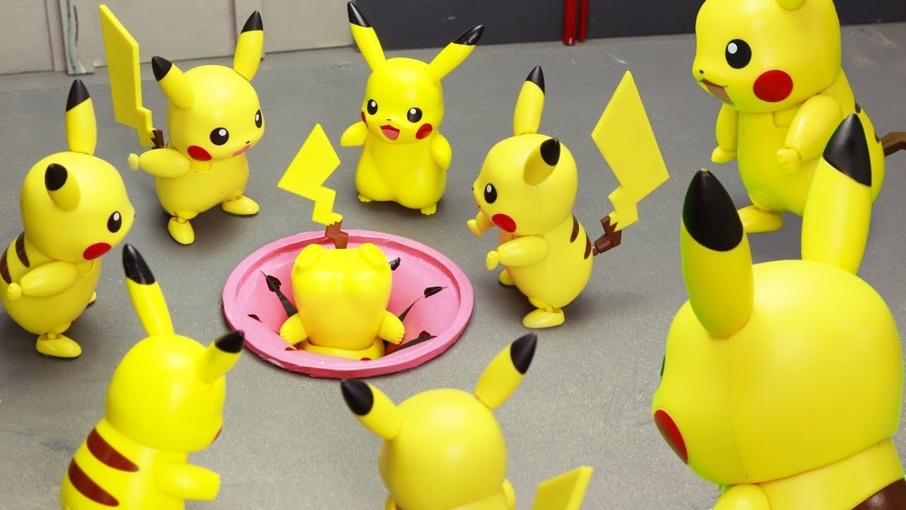 PIKACHU Pokemon City Prison Break Figure Stop Motion - YouTube