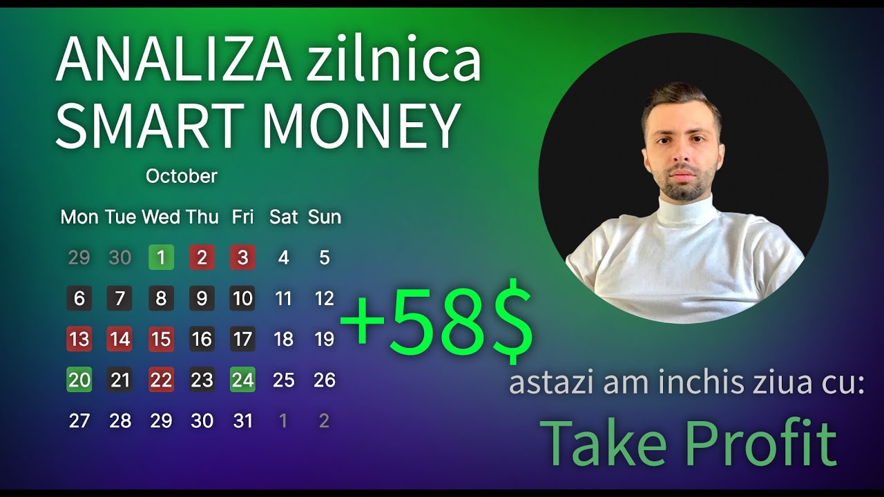 Smart Money, Analiza zilei, +58$ TAKE PROFIT, 24 Octombrie 2025 - YouTube