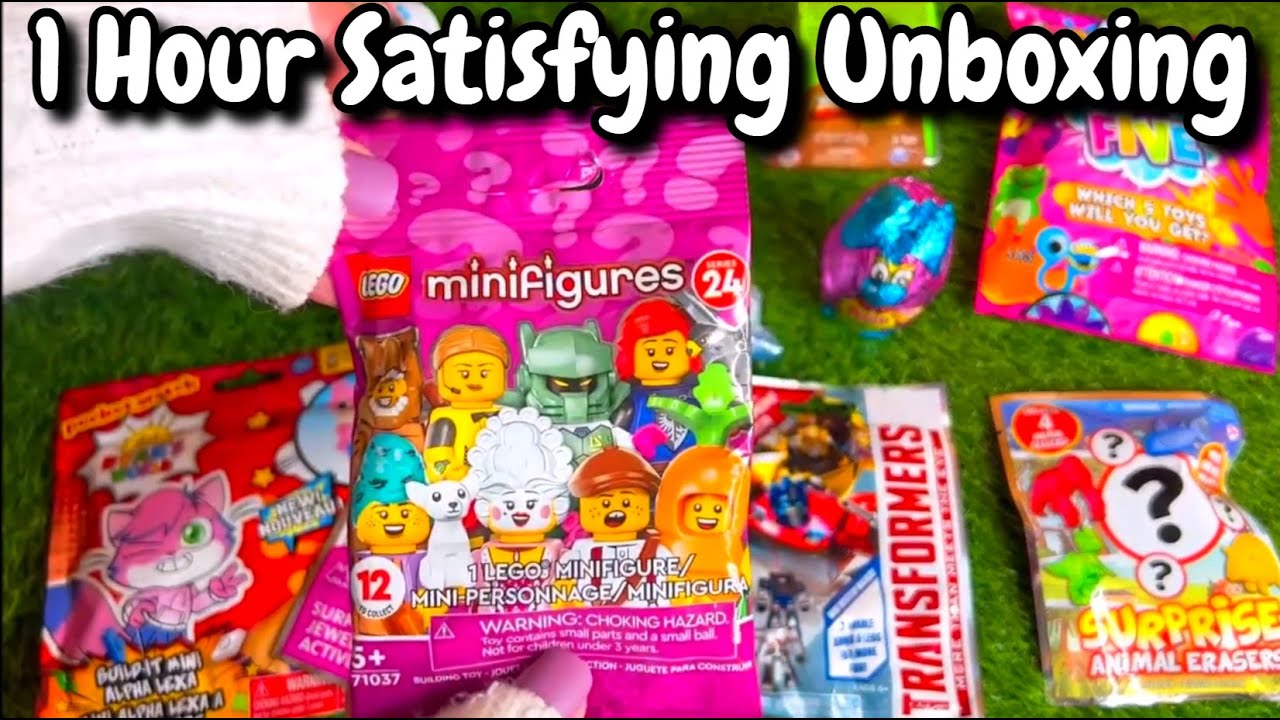 1 HOUR Satisfying Unboxing Blind Boxes Blind Bags Fun Toy Tingles ASMR ...