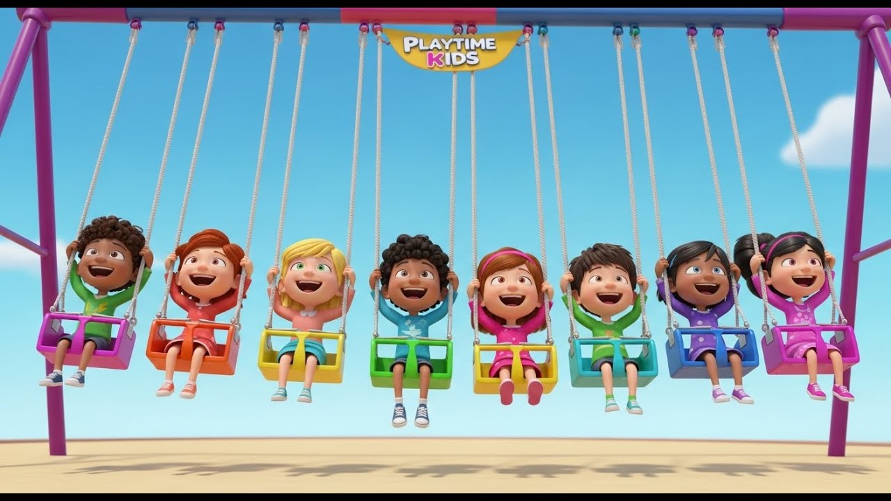 Swing Song – How Many Times Back & Forth? | Fun Counting Rhyme for Kids ...