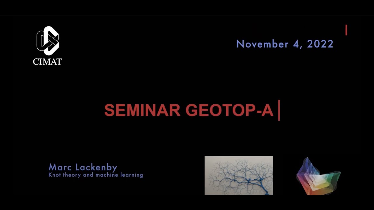 GEOTOP-A | Marc Lackenby | Knot theory and machine learning - YouTube
