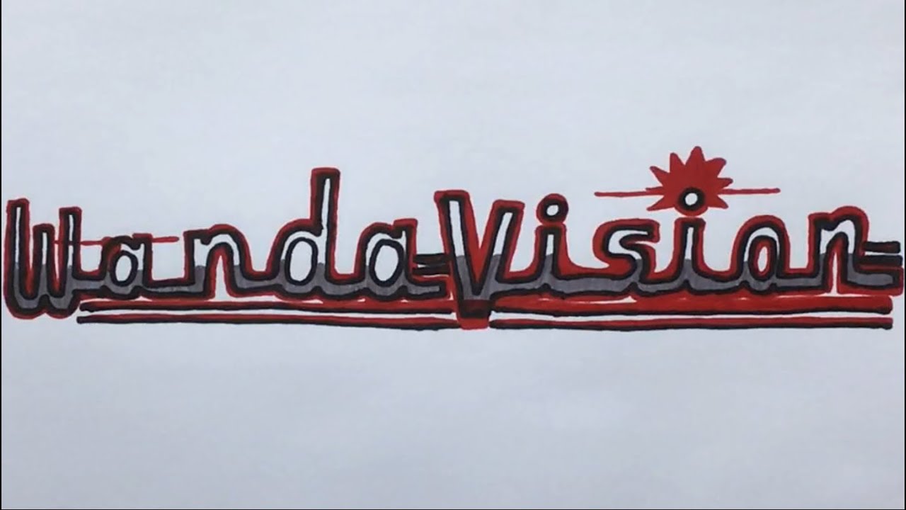 How to draw WandaVision Logo ️ - YouTube
