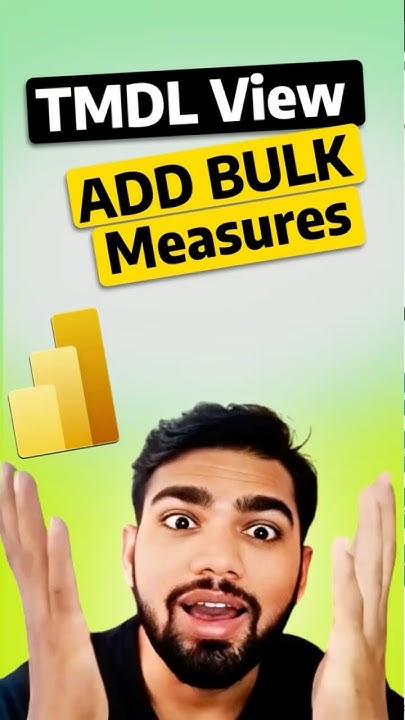 Add bulk measures in TMDL view | Power BI #powerbi - YouTube