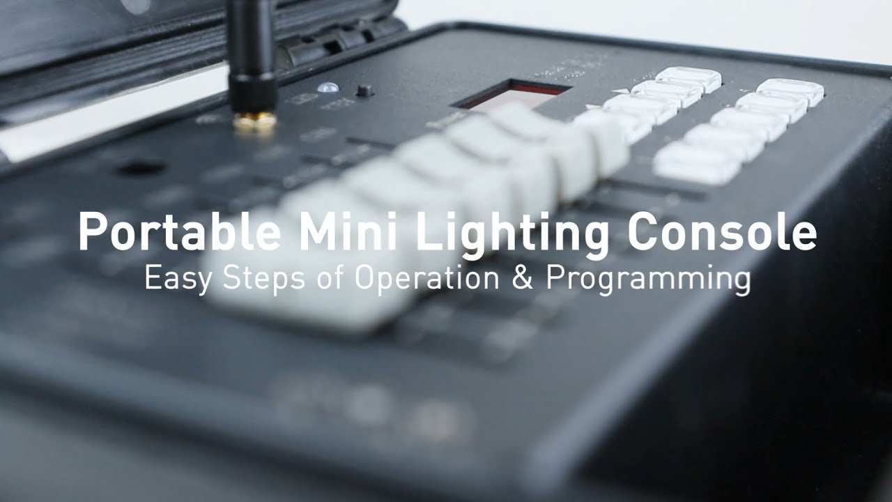 Kupo PC-30 Portable Mini Lighting Console (Operation) - YouTube