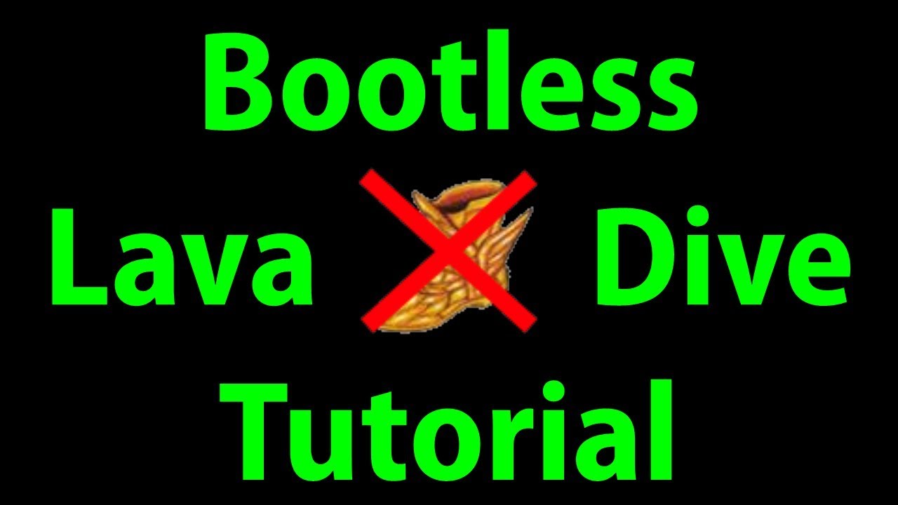 Bootless Lava Dive Tutorial - YouTube