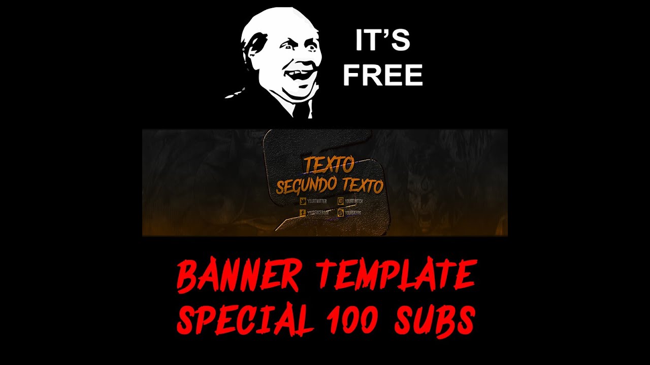 100 SUBS FREE BANNER! -SeM - YouTube