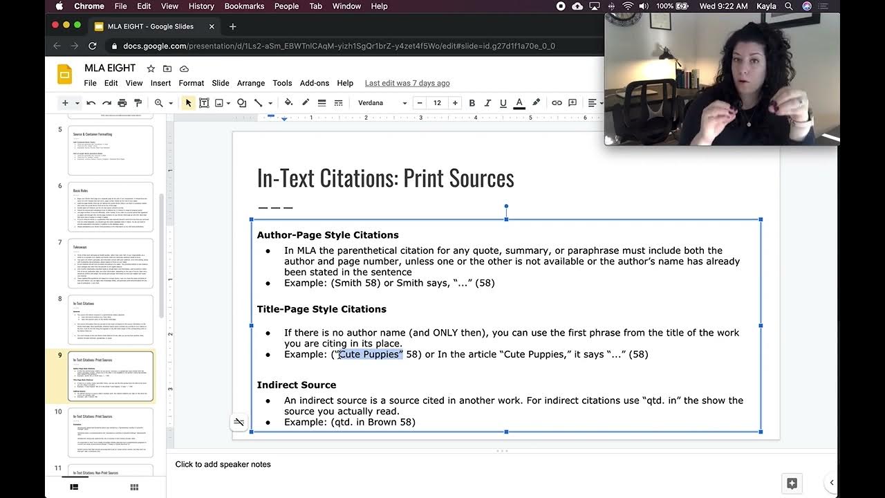 MLA 8 Overview Video - YouTube