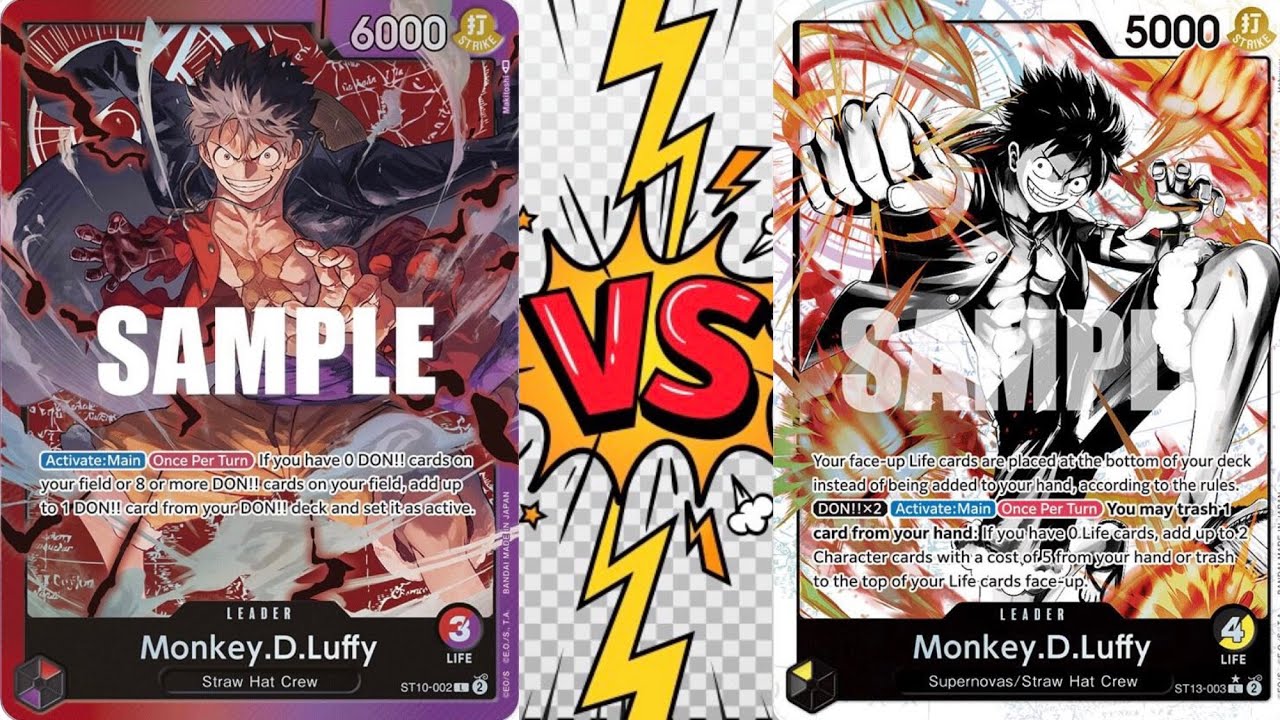 ST10 Monkey.D.Luffy Vs ST13 Monkey.D.Luffy // OPTCG // Store Tournament ...