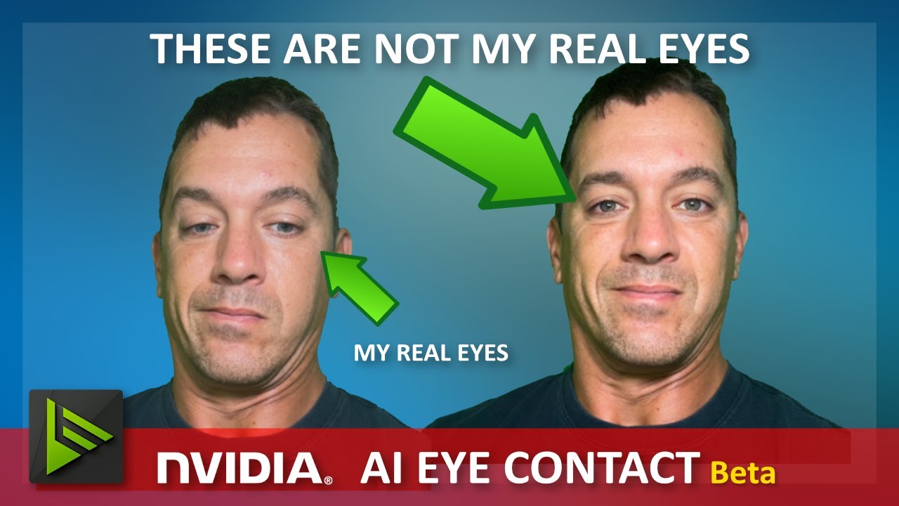 Nvidia DID IT AGAIN!!! AI EYE CONTACT beta feature is AMAZING! - YouTube