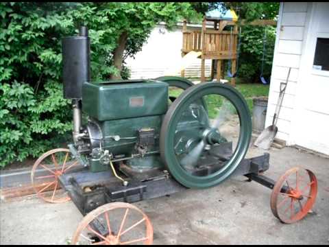 1936 10hp Witte Throttle Goverened Engine - YouTube