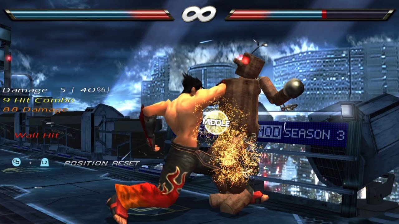 Tekken Global Mod Season 4 - Jin Kazama Sample Combo - YouTube