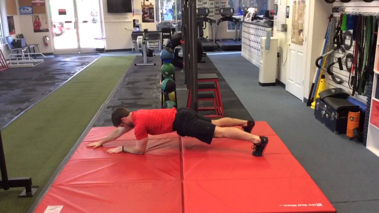 Low Plank Forward Arm Reaches - YouTube