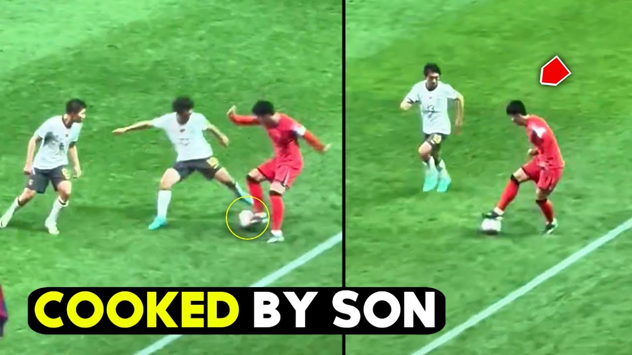 Heung Min Son Nutmegged Chinese Defender During China v South Korea ...