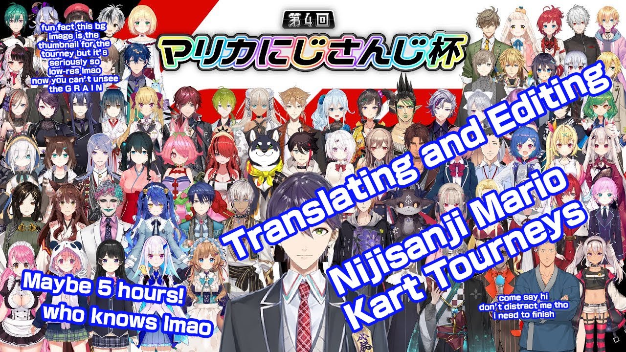 Working on a Niji Mario Kart Clip. Couple hours. Come in and say hi ...