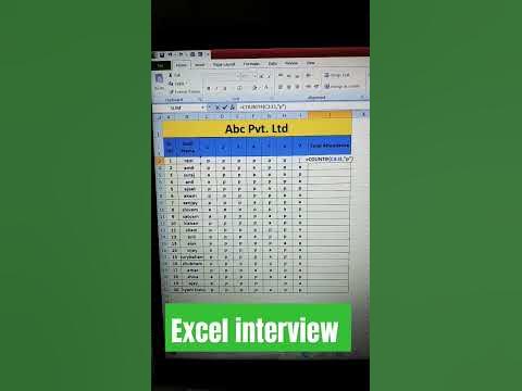 Excel interview questions || countif formula in excel #shorts #viral #excel - YouTube