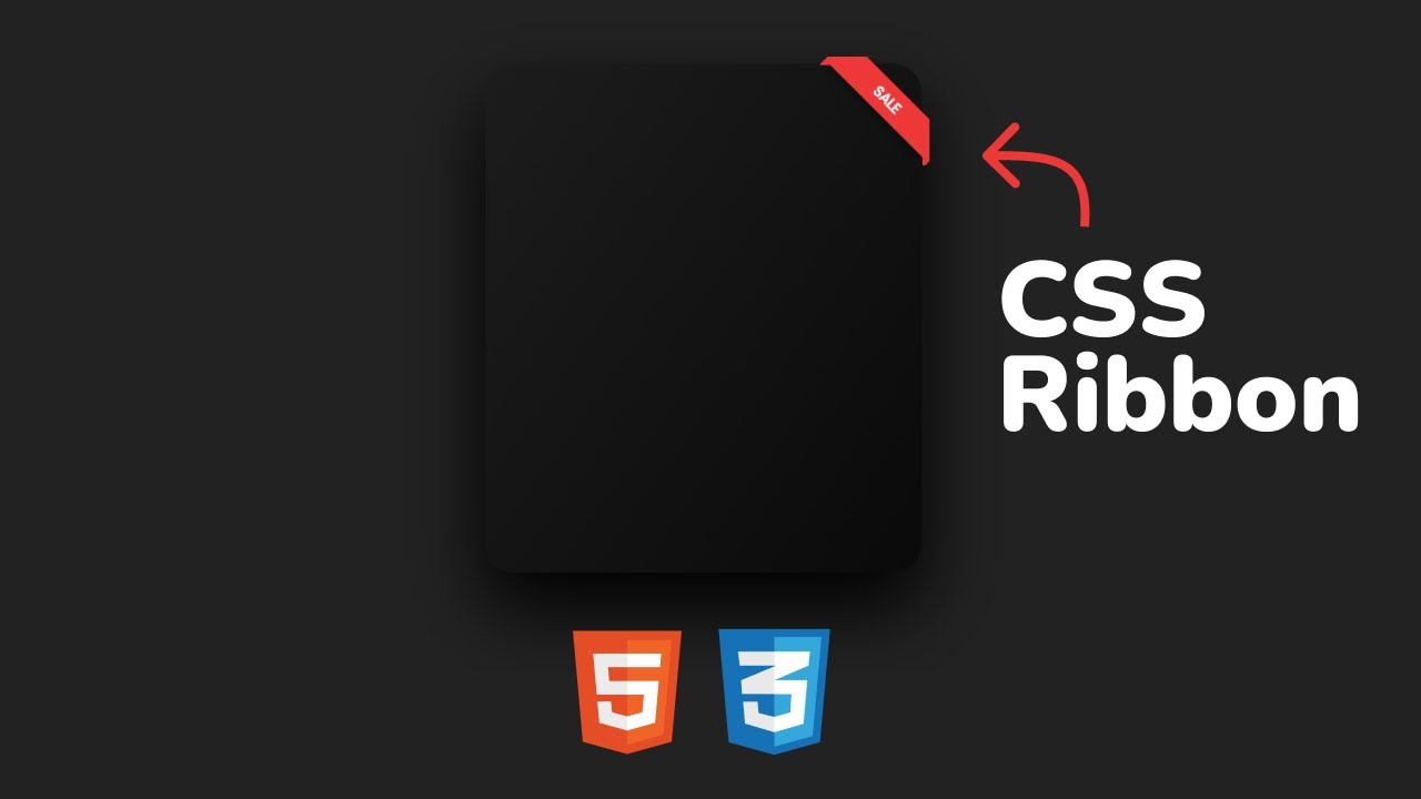 How To Create Css Ribbon Using Only Html And Css Youtube 4629