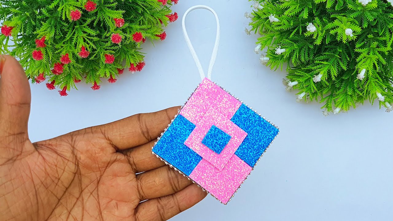 DIY Glitter Foam Ornaments Making For Room Decorations | Beautiful Eva ...