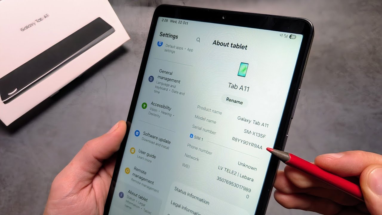 Where to See Serial Number , IMEI & Model Name on Samsung Galaxy Tab ...