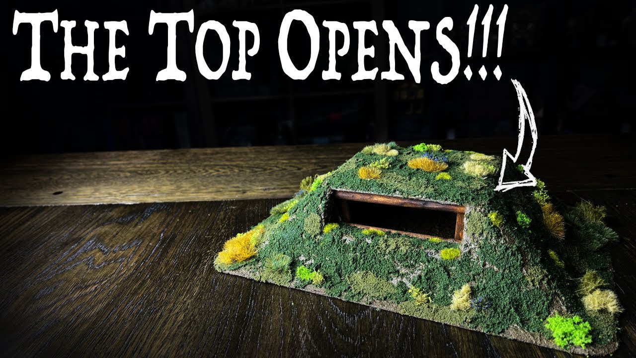 How to make an EPICLY PLAYABLE LOG BUNKER for Wargaming!!! - YouTube